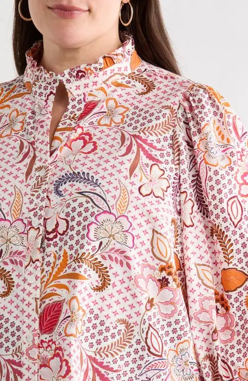 SUGARLIPS Floral Button-up Shirt