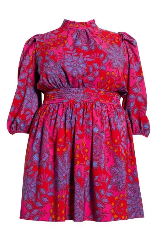 SUGARLIPS Floral Pleated Dress