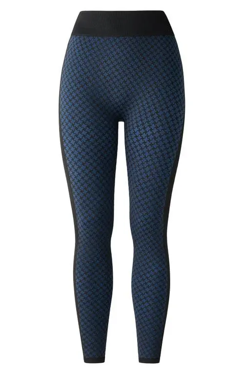 RHONE Houndstooth Check Leggings - Navy Blue Hounds