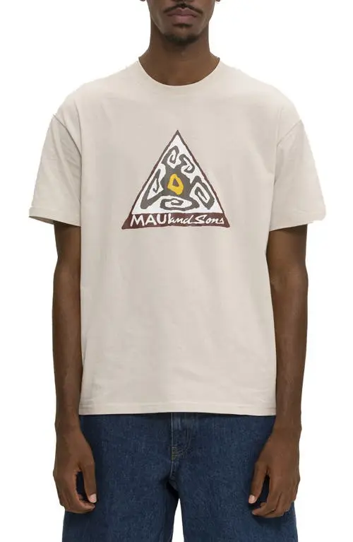 MAUI & SONS Infinity Triangle Graphic Print Cotton T-shirt