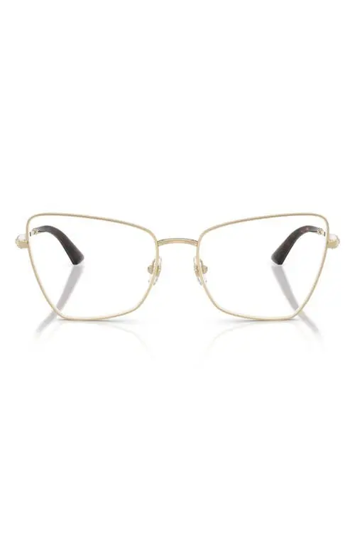 JIMMY CHOO 54mm Irregular Eyeglasses - Pale Gold/demo Lens