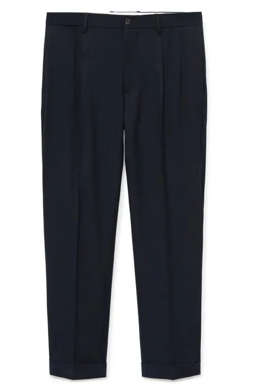 Mango Regular Fit Pleated Trousers