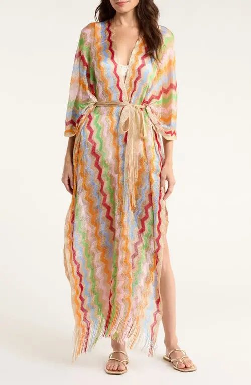 Elan Chevron Cover-up Caftan