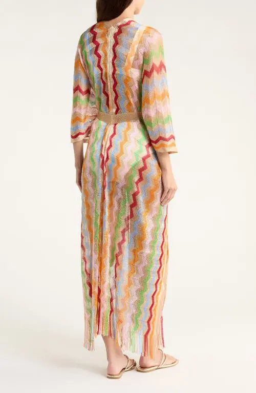 Elan Chevron Cover-up Caftan