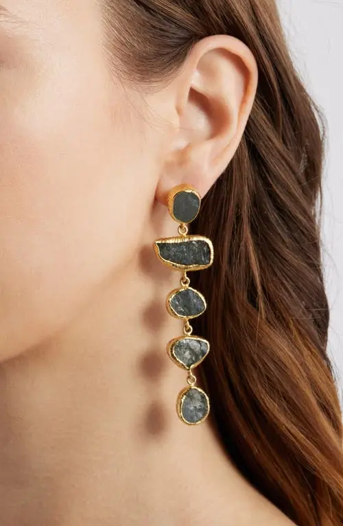 KIARA BY KI-ELE Kirin Labradorite Drop Earrings