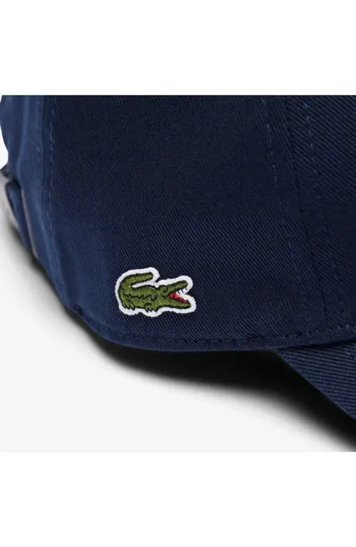 Lacoste Cotton Twill Baseball Cap - Navy Blue