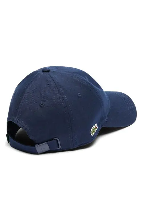 Lacoste Cotton Twill Baseball Cap - Navy Blue