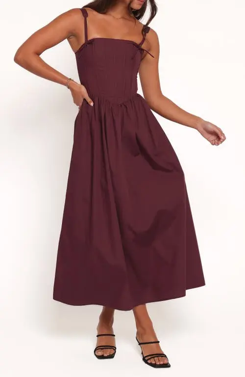 PETAL & PUP Zenobia Corset Midi Dress