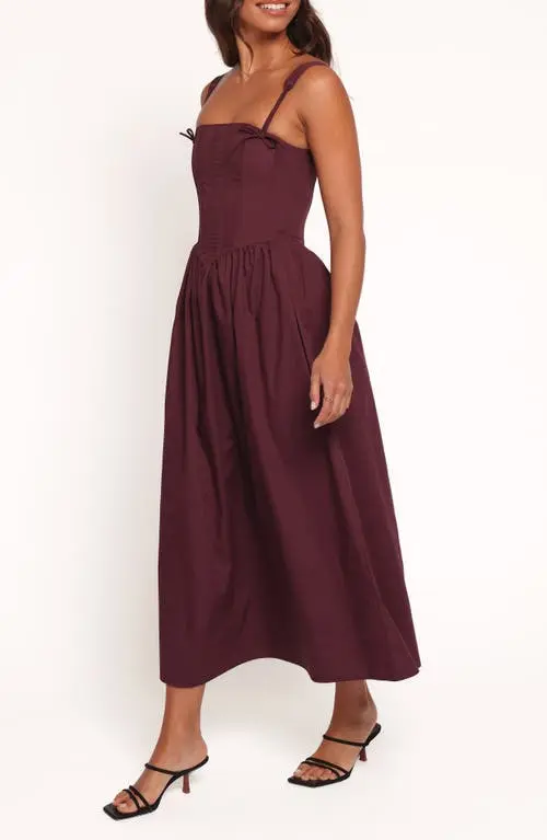 PETAL & PUP Zenobia Corset Midi Dress