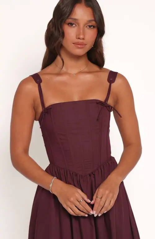 PETAL & PUP Zenobia Corset Midi Dress