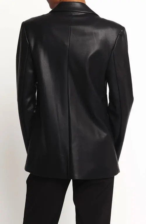 PETAL & PUP Jamie Faux Leather Blazer