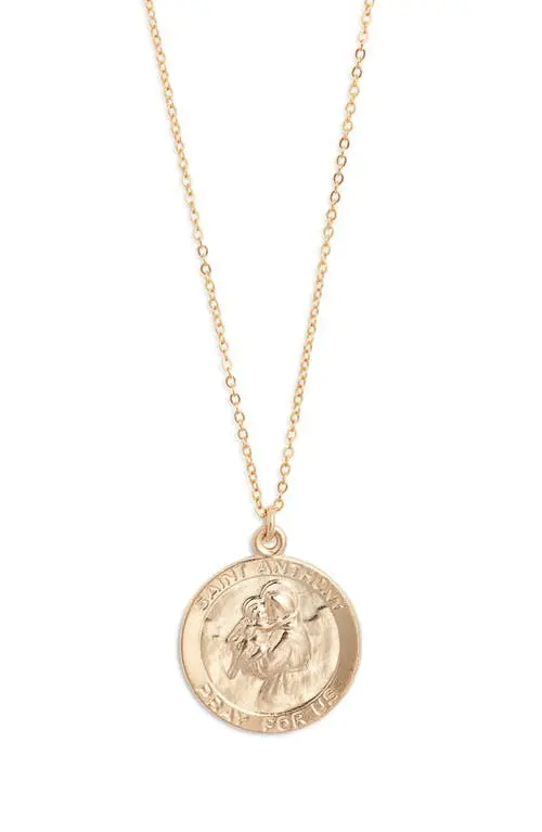 SET & STONES Saint Anthony Necklace - Gold