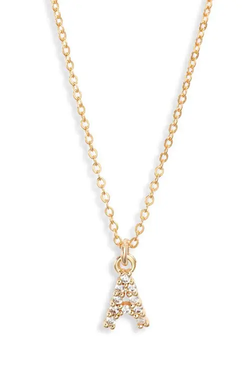 SET & STONES Gemma Initial Pendant Necklace - Gold/a