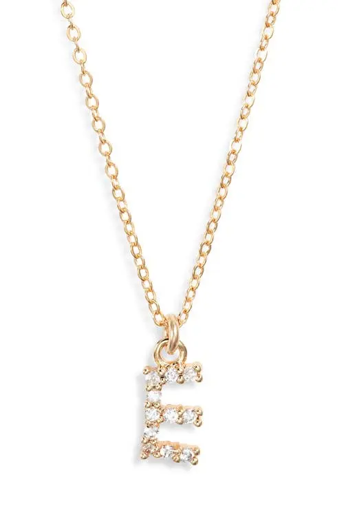 SET & STONES Gemma Initial Pendant Necklace - Gold/e