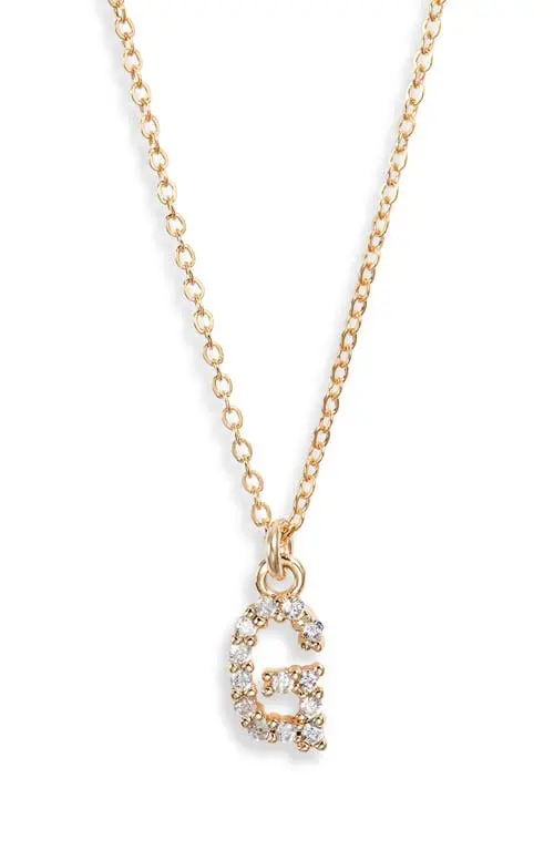 SET & STONES Gemma Initial Pendant Necklace - Gold/g