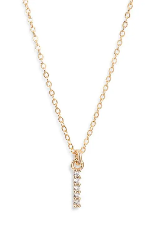 SET & STONES Gemma Initial Pendant Necklace - Gold/i