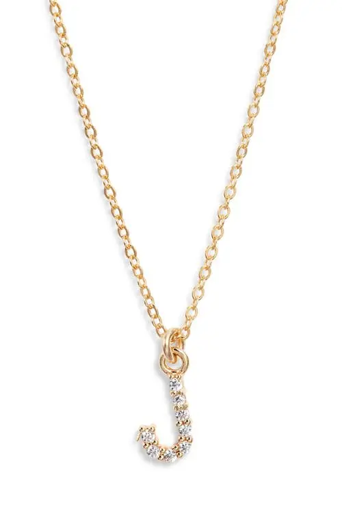 SET & STONES Gemma Initial Pendant Necklace - Gold/j