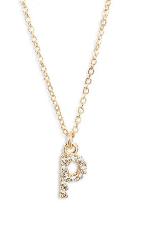 SET & STONES Gemma Initial Pendant Necklace - Gold/p