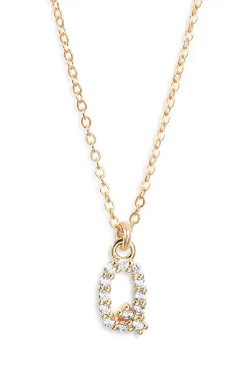 SET & STONES Gemma Initial Pendant Necklace - Gold/q