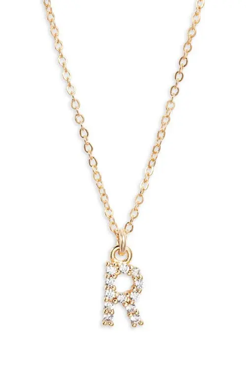 SET & STONES Gemma Initial Pendant Necklace - Gold/r