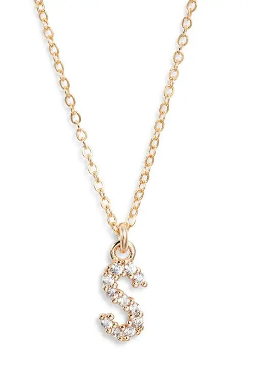 SET & STONES Gemma Initial Pendant Necklace - Gold/s