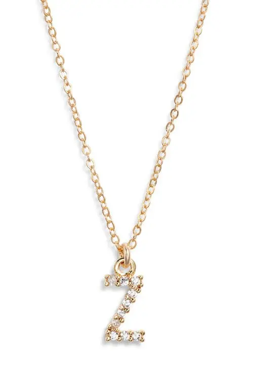 SET & STONES Gemma Initial Pendant Necklace - Gold/z