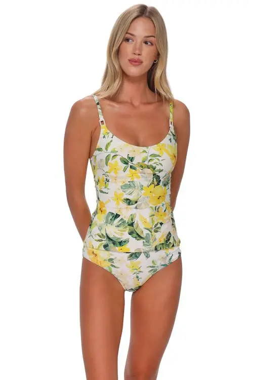 SUNSETS Anya Tankini Swimsuit Top - Isla Soleil Crepe