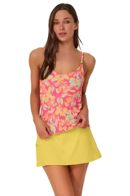 SUNSETS Anya Tankini Swimsuit Top - Magic Hour Crepe
