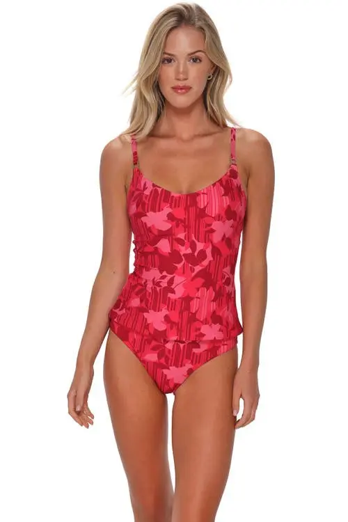 SUNSETS Anya Tankini Swimsuit Top - Rambling Rose