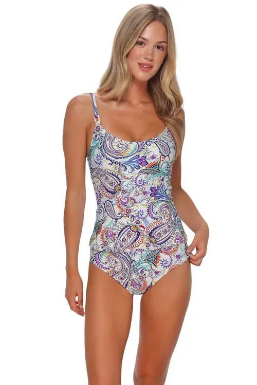 SUNSETS Anya Tankini Swimsuit Top - Tide Pool Twist