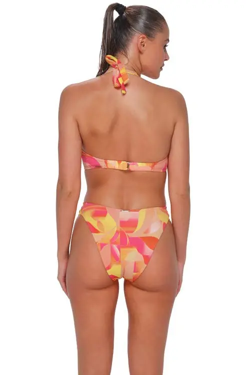SUNSETS Dora Double Tab Bikini Bottom - Dreamsicle Crepe