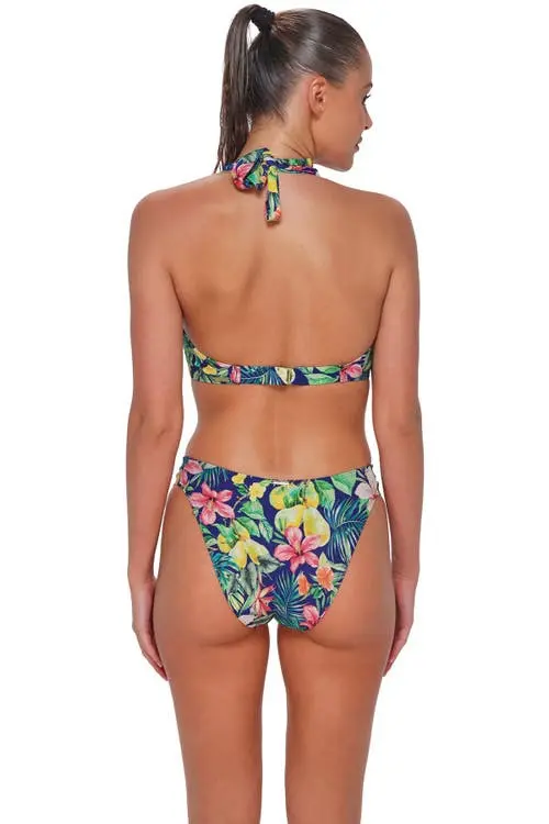 SUNSETS Dora Double Tab Bikini Bottom - Seaside Harvest