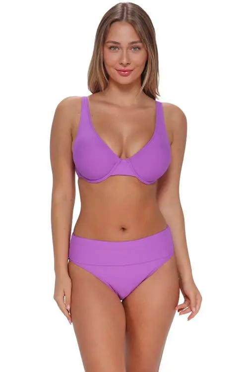 SUNSETS Ally Underwire Dd Cup Bikini Top - Berry Burst