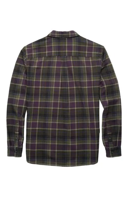 SURFSIDE SUPPLY CO. Brian Flannel Plaid Shirt - Grape Combo