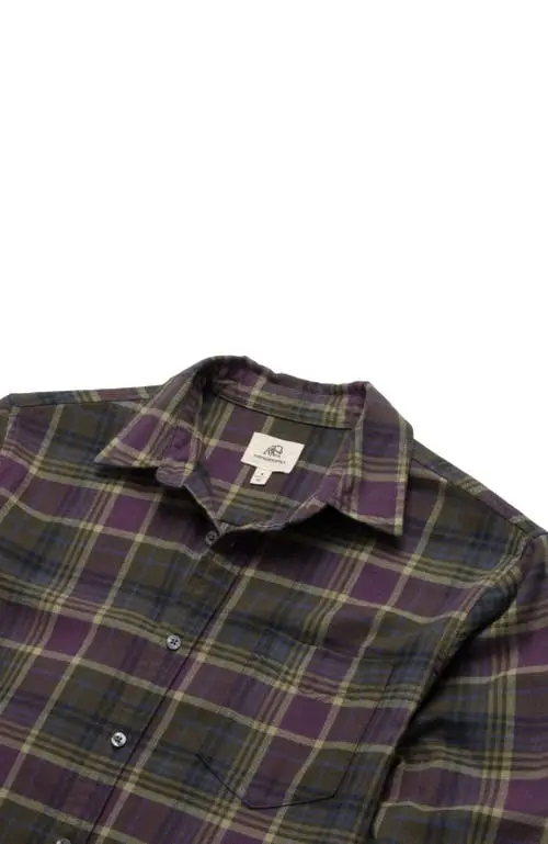 SURFSIDE SUPPLY CO. Brian Flannel Plaid Shirt - Grape Combo