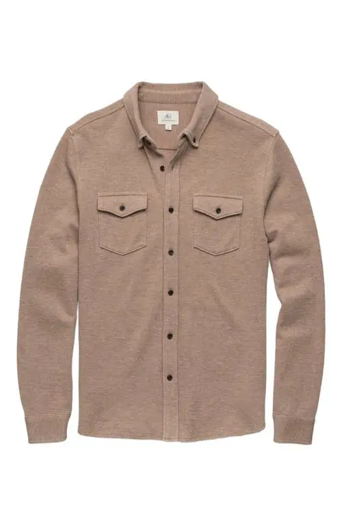 SURFSIDE SUPPLY CO. Rex Soft Knit Shirt - Camel Heather