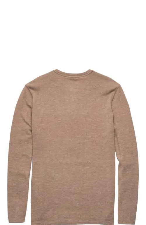 SURFSIDE SUPPLY CO. Sean Ultra Soft Classic Henley - Camel Heather