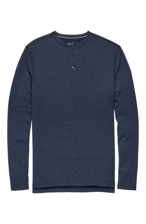 SURFSIDE SUPPLY CO. Sean Ultra Soft Classic Henley - Navy Heather