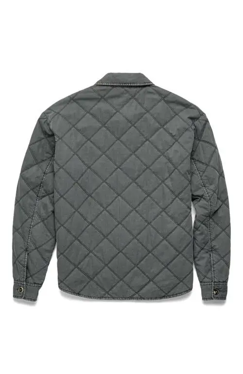 SURFSIDE SUPPLY CO. Lennon Quilted Shirt Jacket - Iron Gate Grey