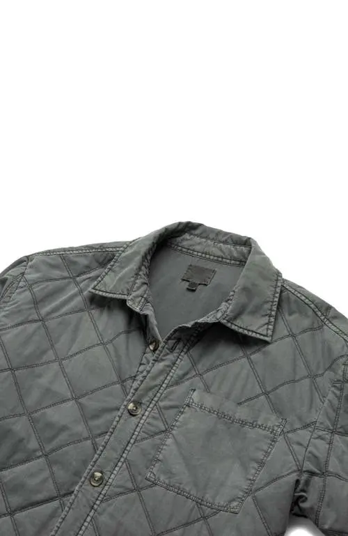 SURFSIDE SUPPLY CO. Lennon Quilted Shirt Jacket - Iron Gate Grey
