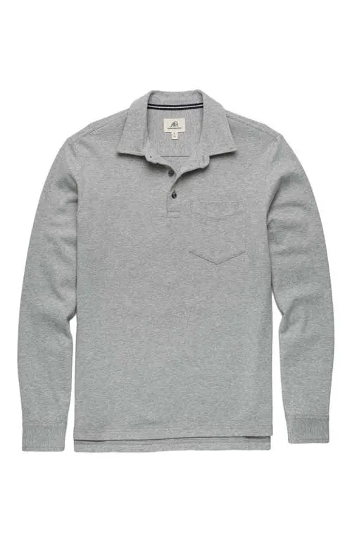 SURFSIDE SUPPLY CO. Cary Fleece Polo - Heather Grey