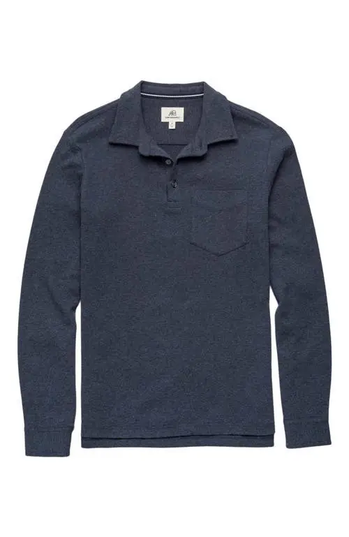 SURFSIDE SUPPLY CO. Cary Fleece Polo - Navy Heather