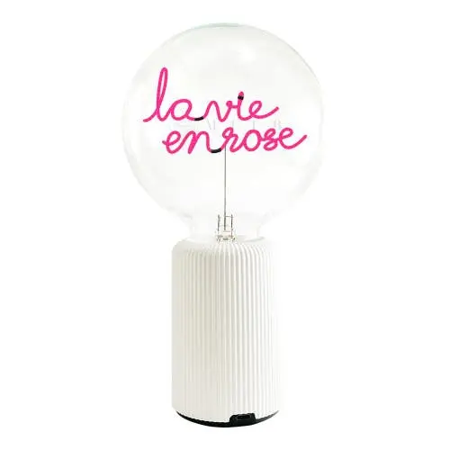 MITB Rose Portable Table Lamp - White