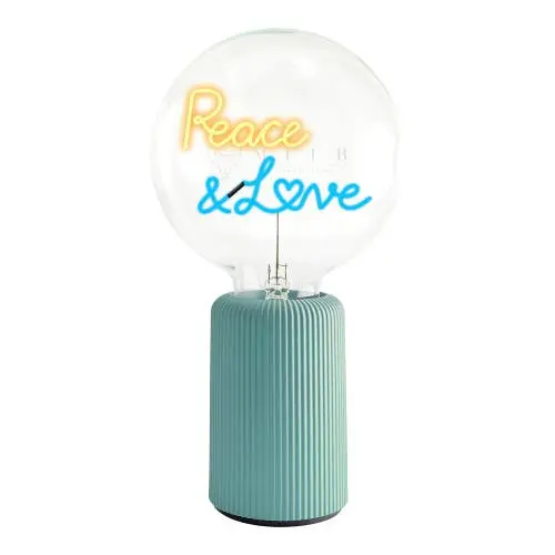MITB Peace And Love Portable Table Lamp - Blue