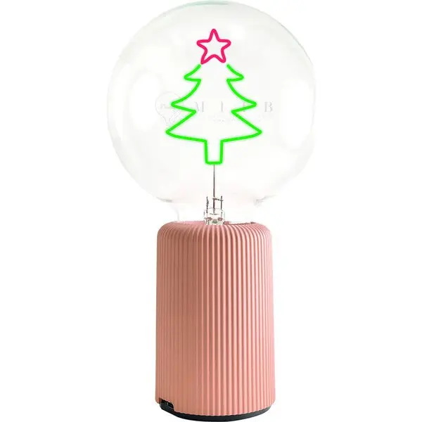 MITB Xmas Tree Portable Table Lamp - Pink