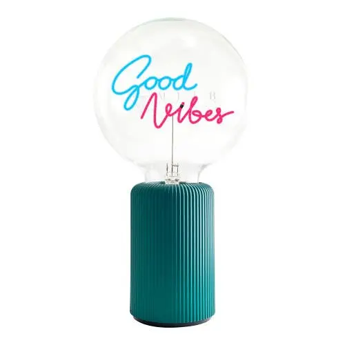MITB Good Vibes Portable Table Lamp - Emerald