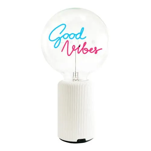 MITB Good Vibes Portable Table Lamp - White