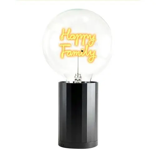 MITB Happy Family Portable Table Lamp - Black