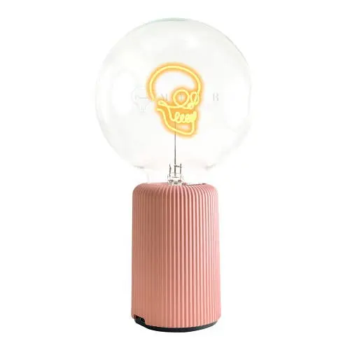 MITB Skull Portable Table Lamp - Pink
