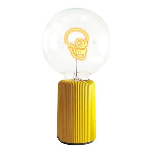 MITB Skull Portable Table Lamp - Yellow